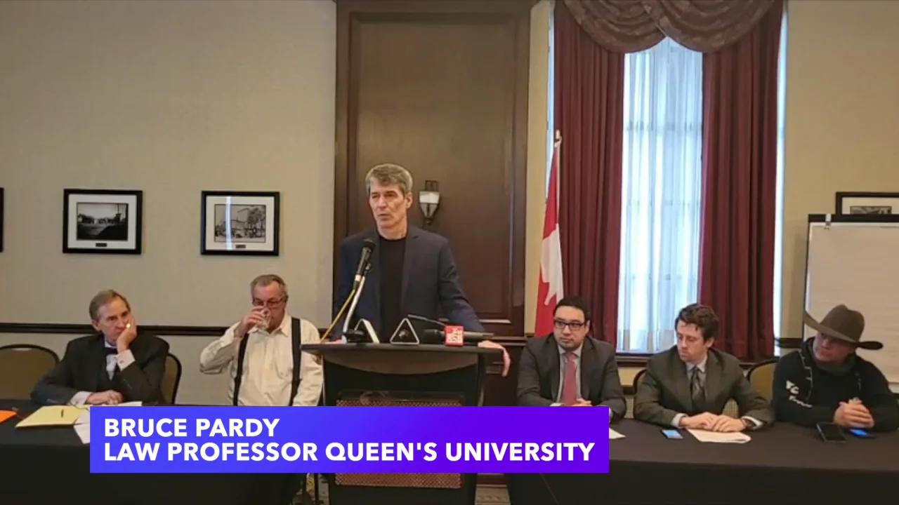 Freedom Rally Press Conference: Lawyers for Truckers - Bruce Pardy