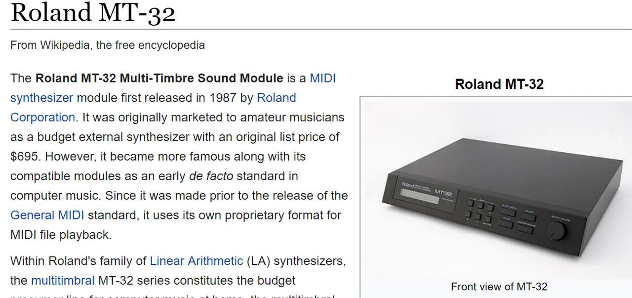 Emulating Roland MT-32 better then the original Hardware using Windows ...