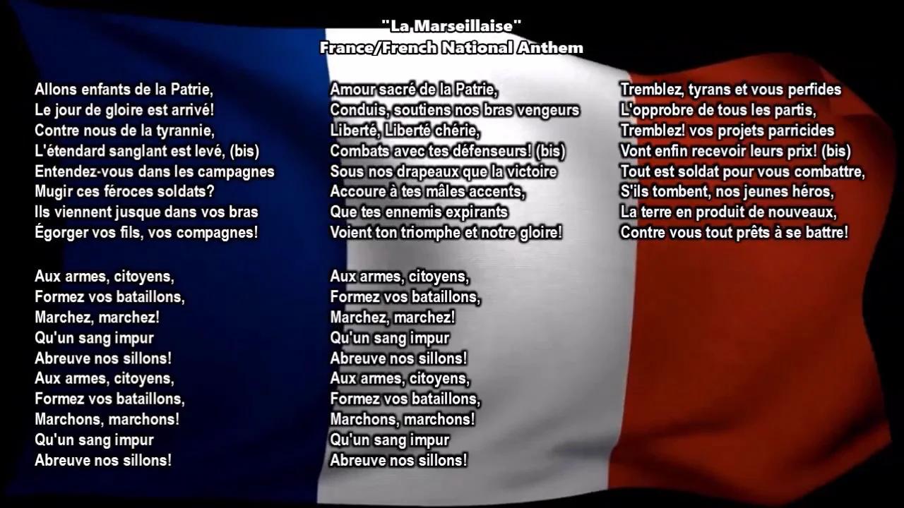 La Marseillaise French National Anthem (full version)