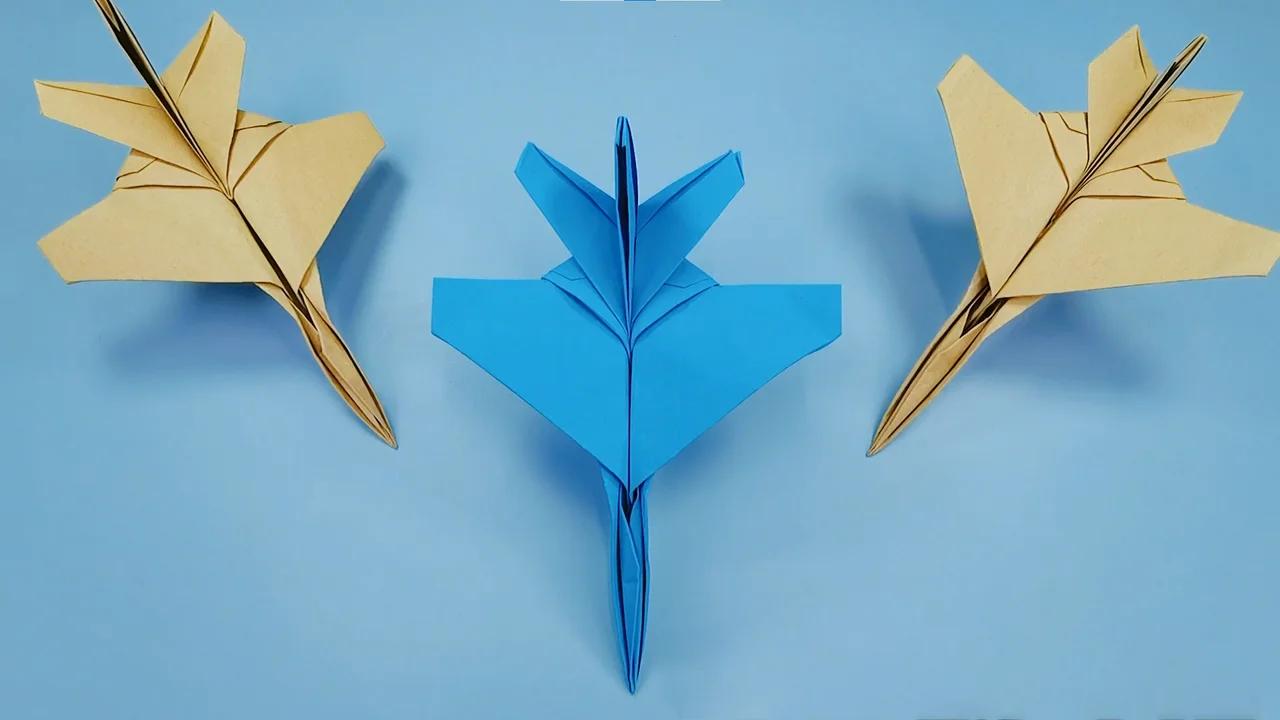 Super-cool-F16-fighter-origami-tutorial/easy-to-learn/It-can-be-called-the-world's-most ...