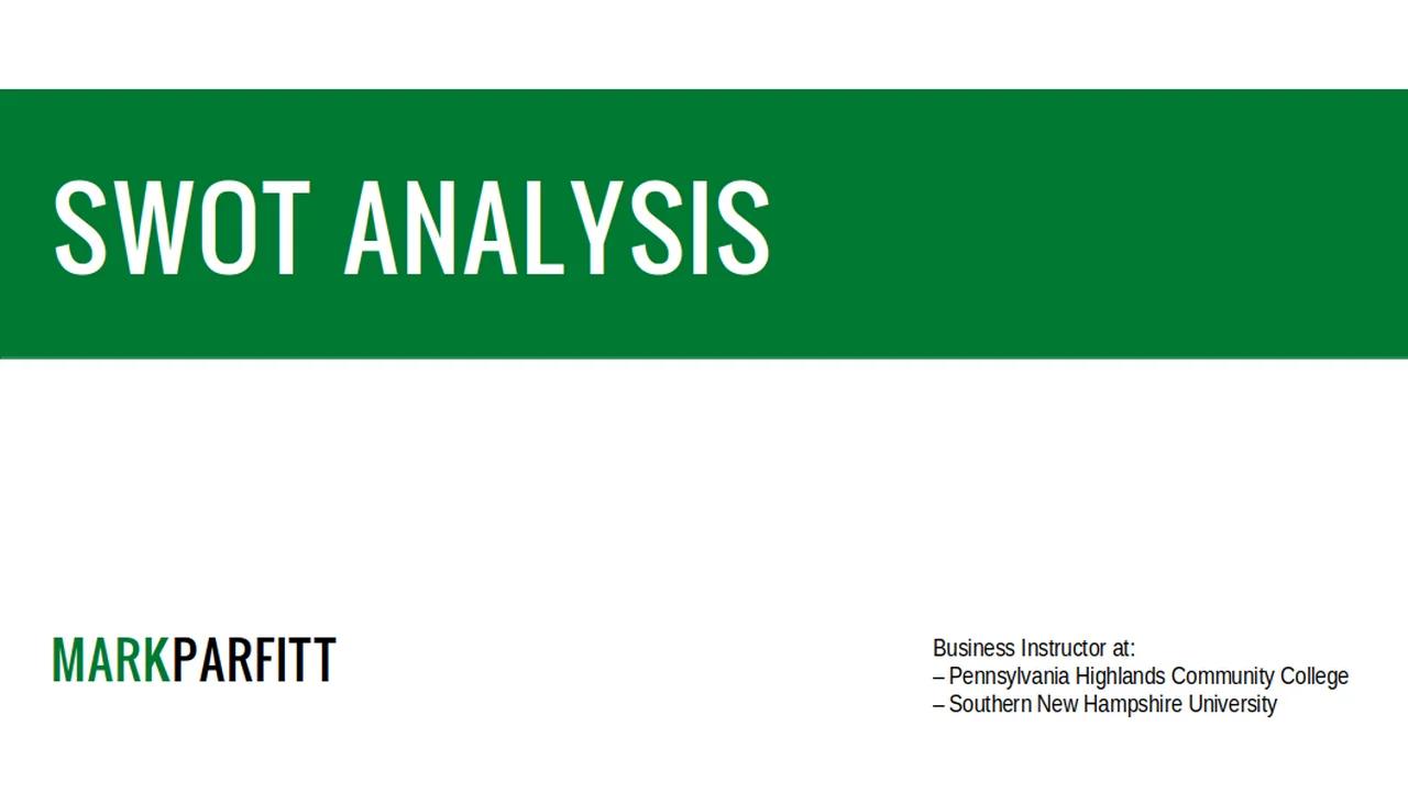 How to Create a SWOT Analysis