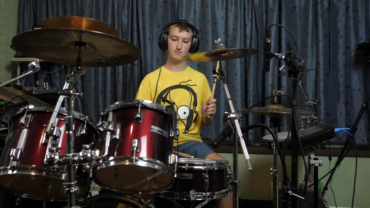 Ryan drum cover of Junya by Kanye West