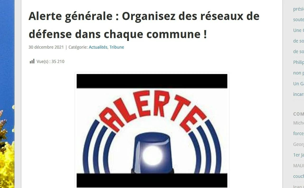 ALERTE GENERALE🟥 Profession Gendarme🟥 Organisez des reseaux de défense ...