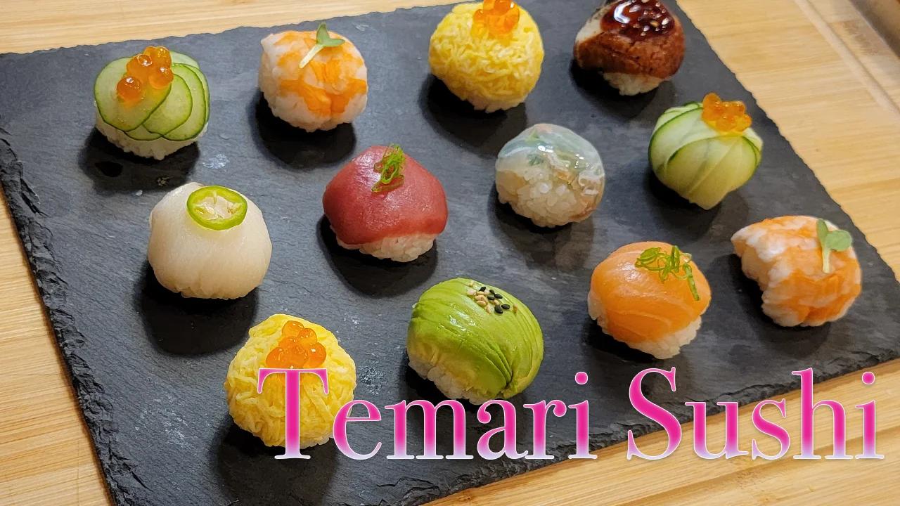 How to make BEAUTIFUL TEMARI SUSHI (sushi balls) | So Easy Anyone Can ...