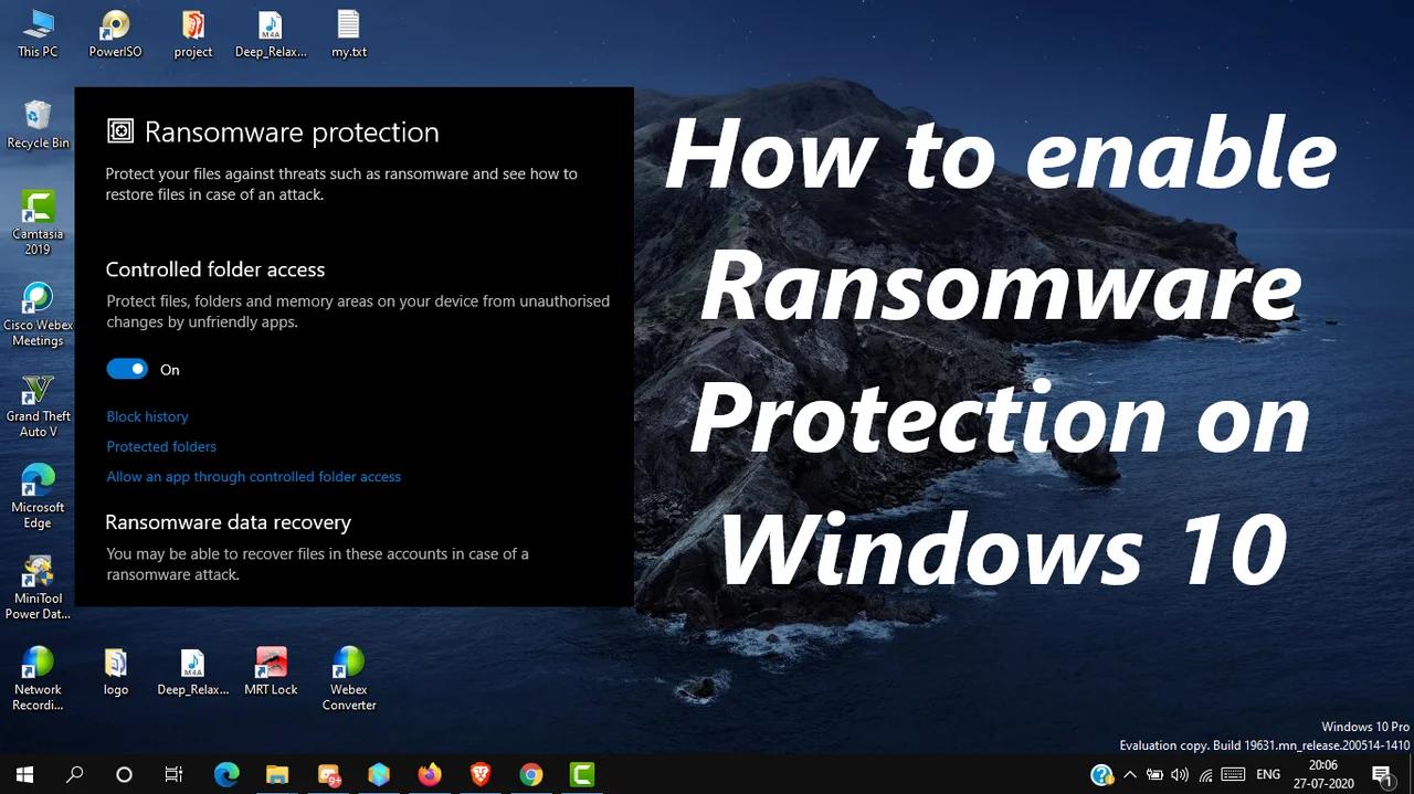 How to enable ransomware protection on Windows 10