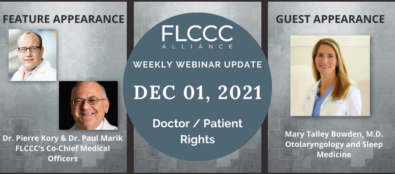 FLCCC Weekly Update Dec. 1, 2021: Dr. Kory and Dr. Marik speak with Dr ...
