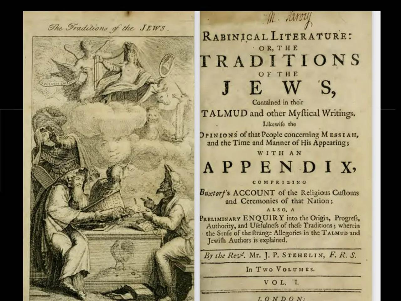 Judaism Revealed - Traditions of the Jews by Johann Andreas Eisenmenger ...