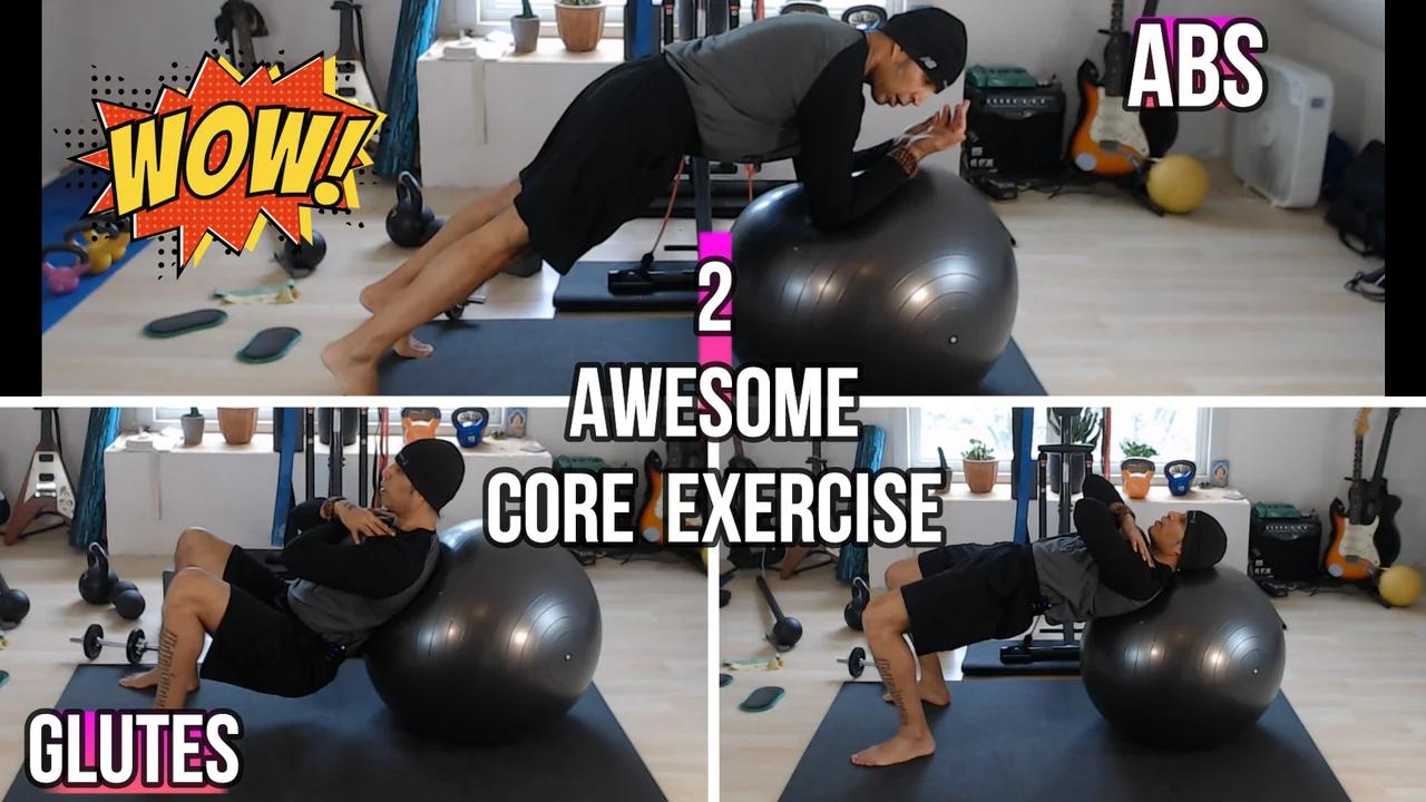 Dynamic Duo for a STRONG Core: Stability Ball Hip Thrust and Stir the ...
