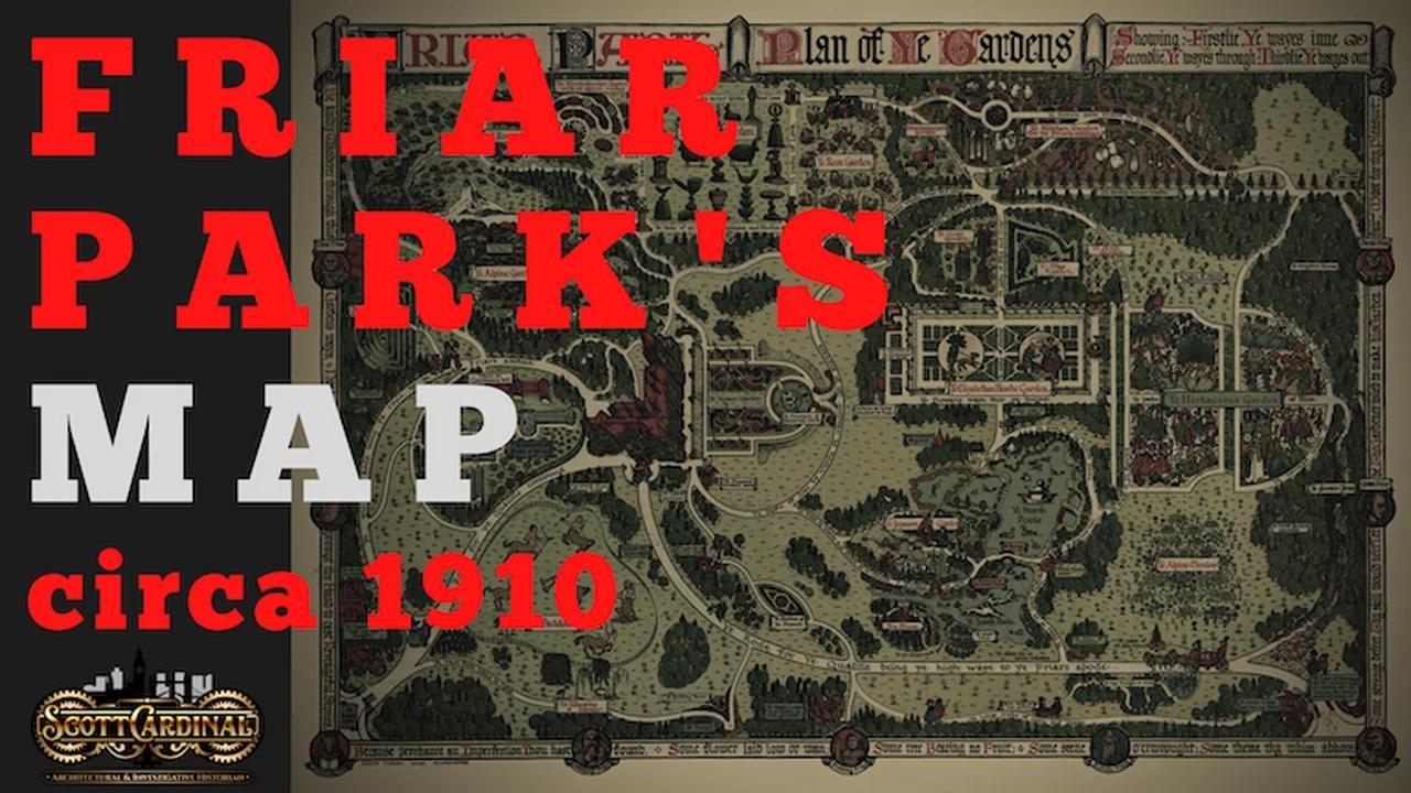 Friar Park's Map circa 1910. A Grand Tour