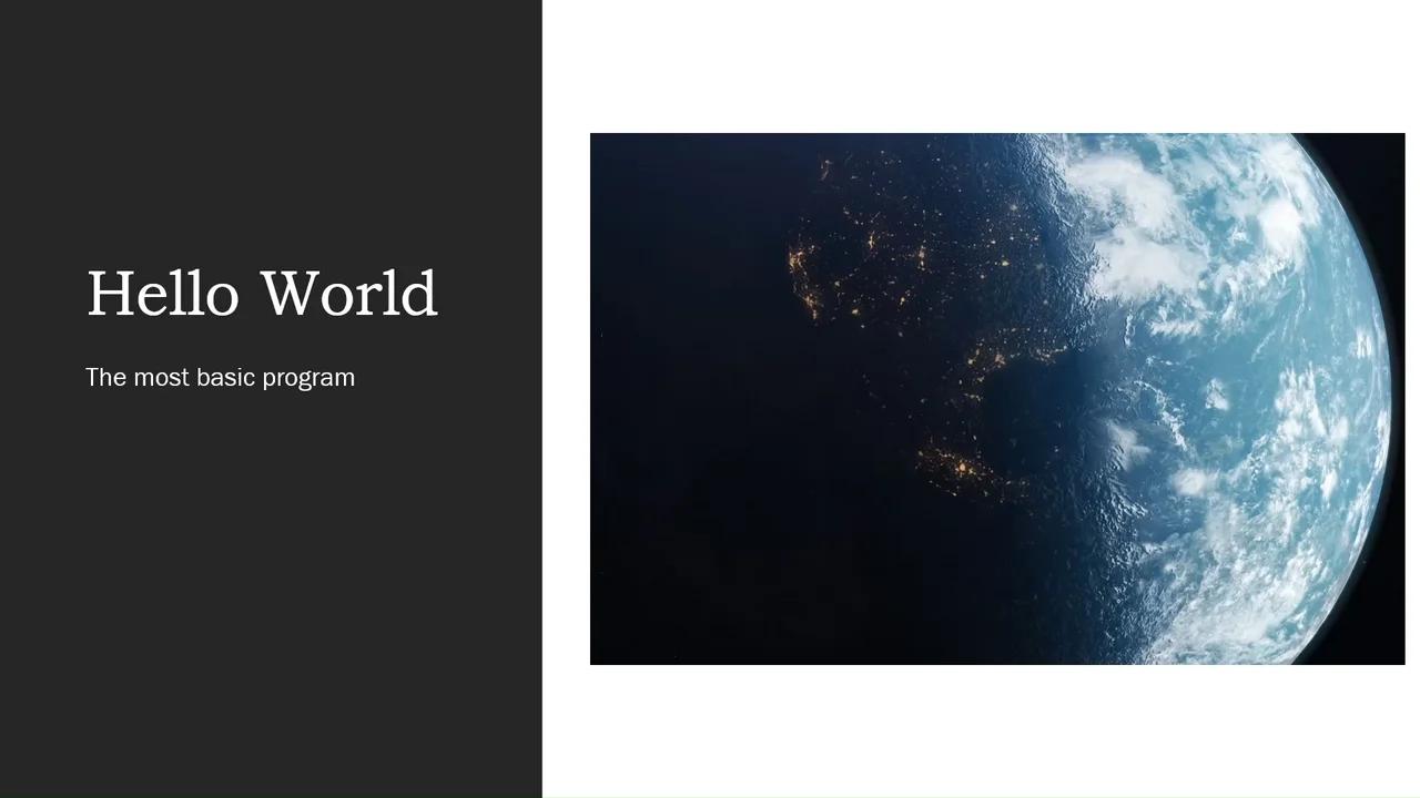 Python Tutorial - Hello world