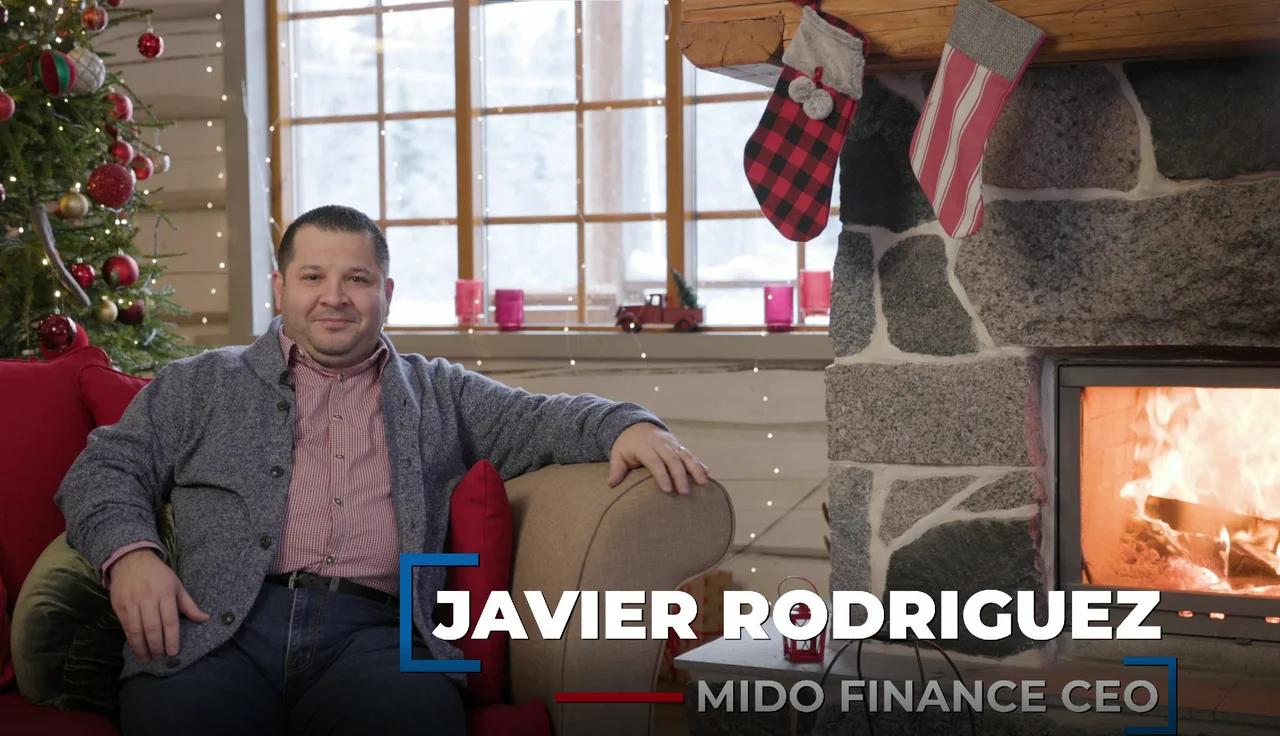 Congratulations in English from Mido Finance CEO Javier Rodriguez
