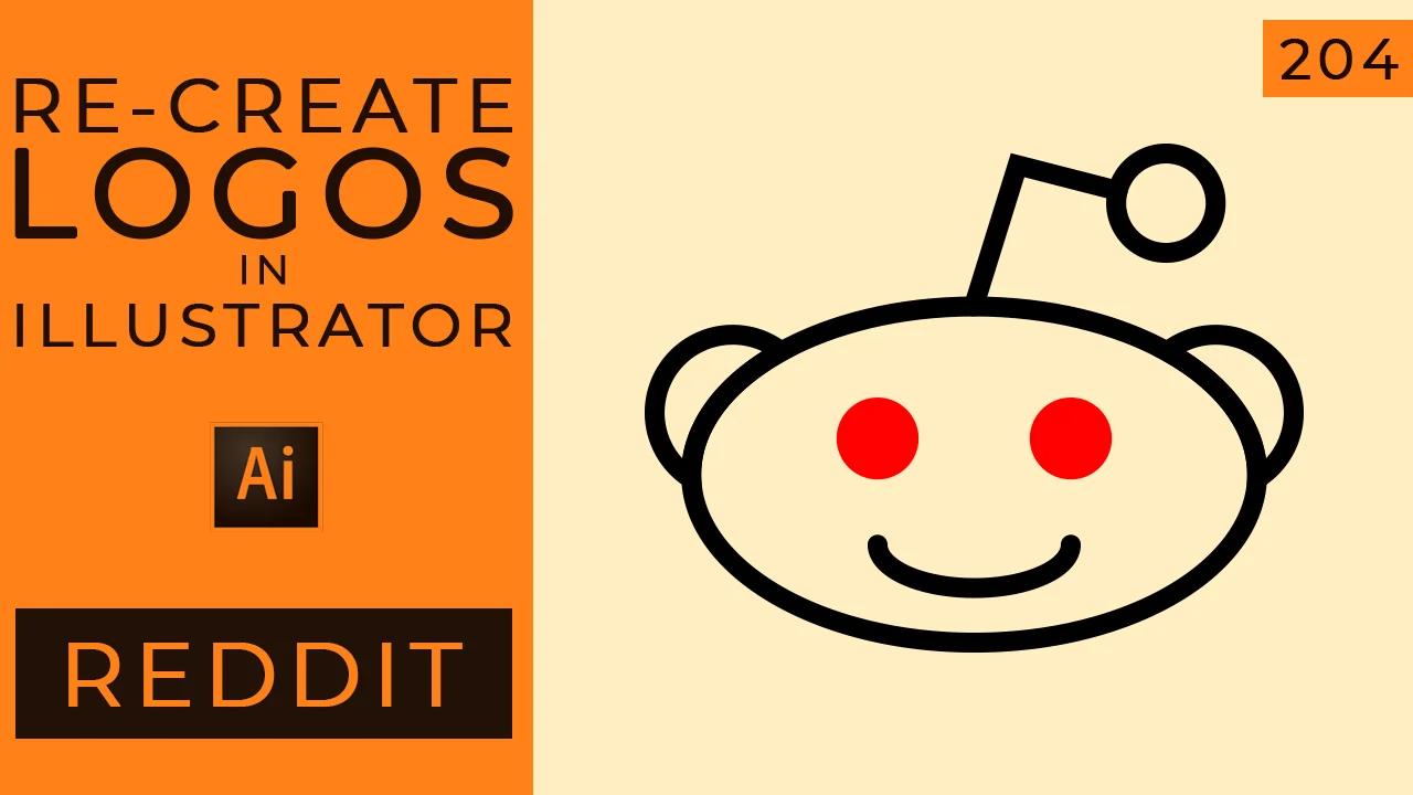 Re-create the Reddit logo in Adobe Illustrator