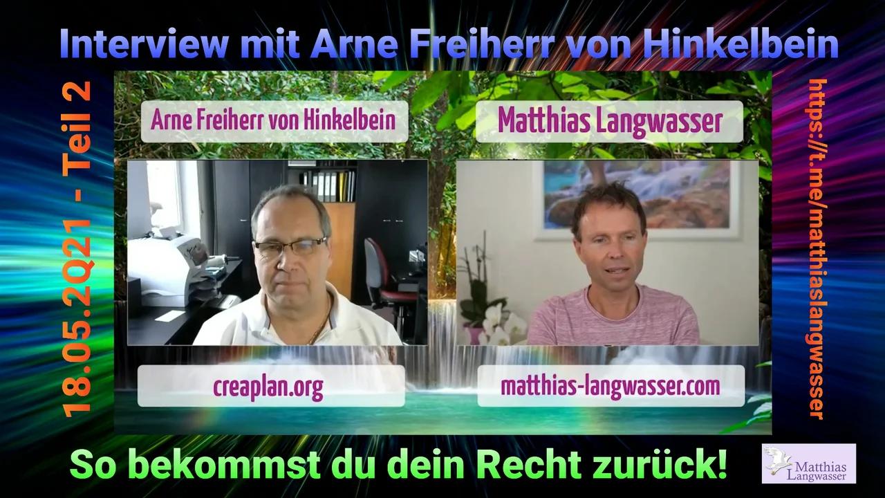 Arne von Hinkelbein zu Gast bei Matthias Langwasser - Teil 2 - So bekommst du dein Recht zurück ...