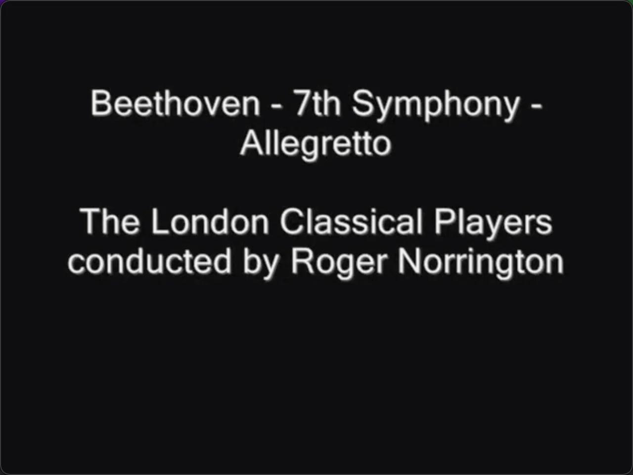 Beethoven - 7th Symphony - 2nd movement