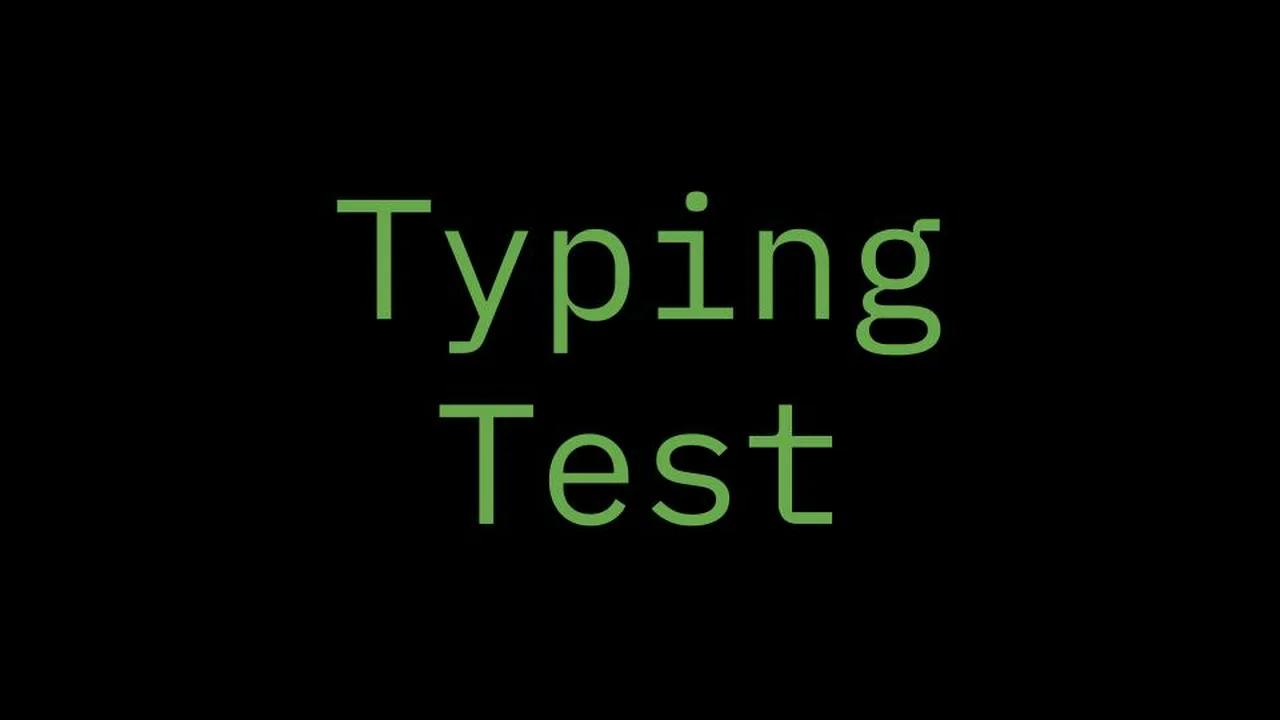 Typing Test