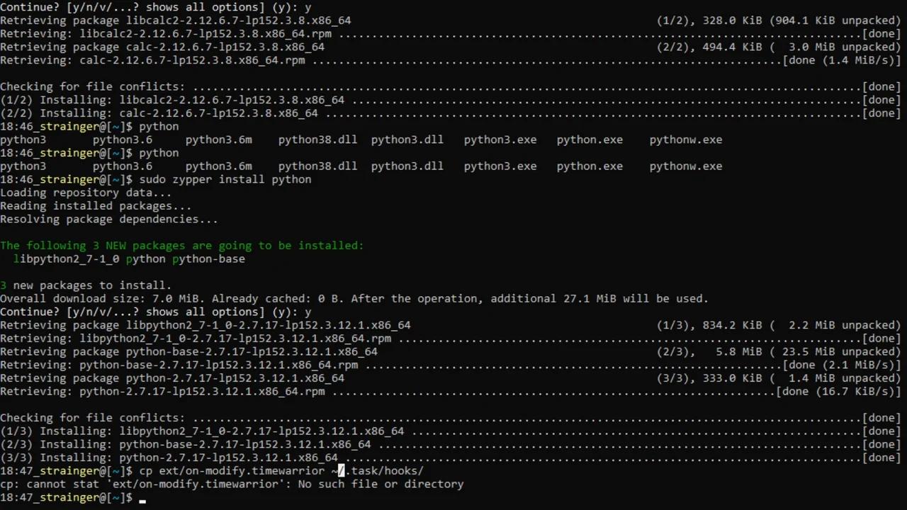 Timewarrior Linux Installation and Taskwarrior integration