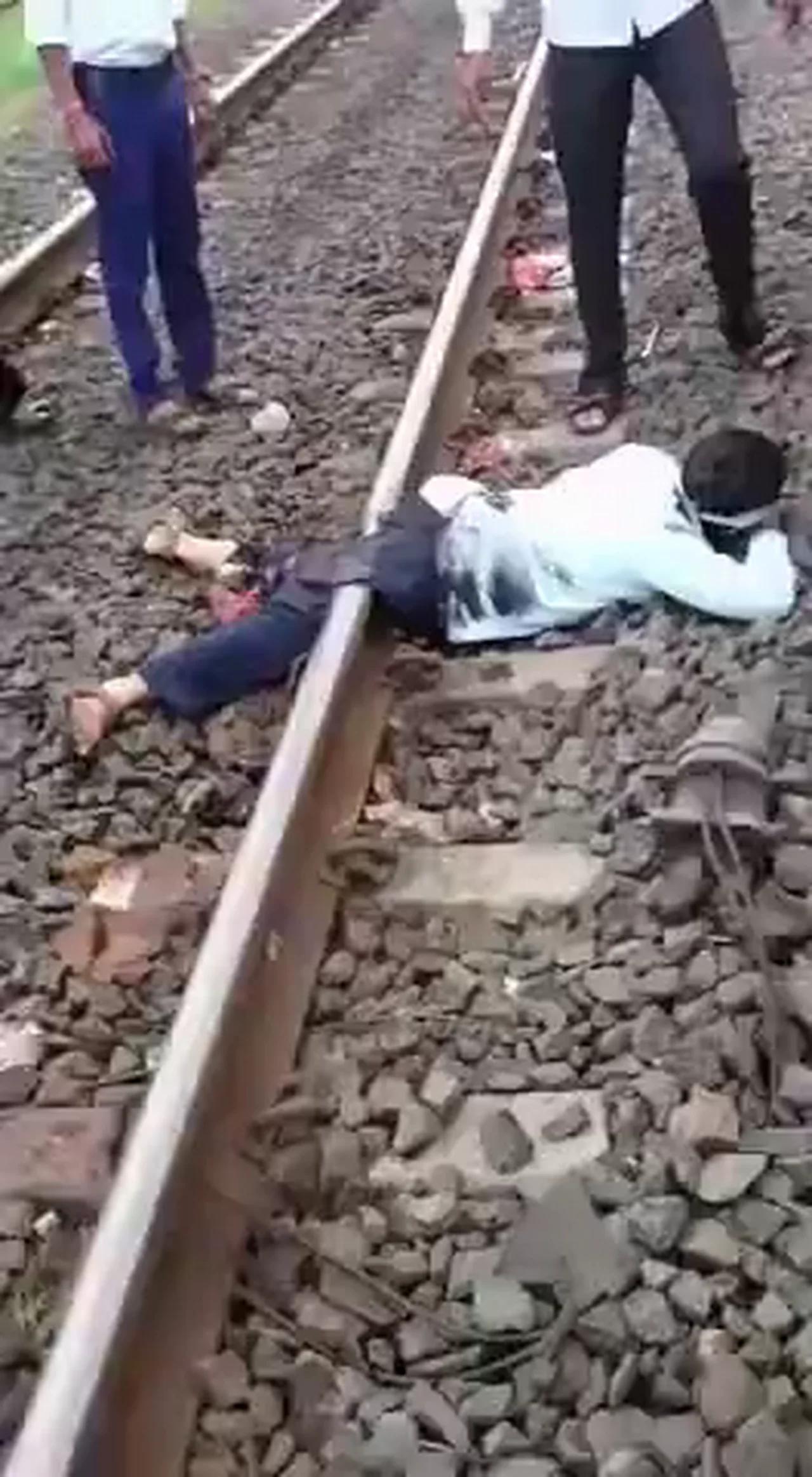 Train Separates Legs from Torso
