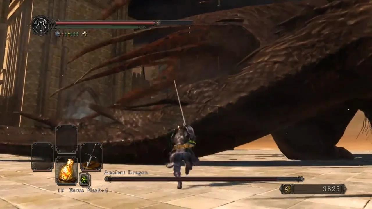 dark souls 2 dragon aerie and dragon shrine ancient dragon boss ...