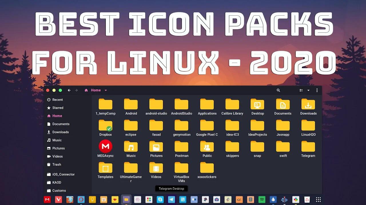 Best 5 icon packs for Linux | 2020 (Ubuntu, Manjaro, Zorin, Mint, Kali ...
