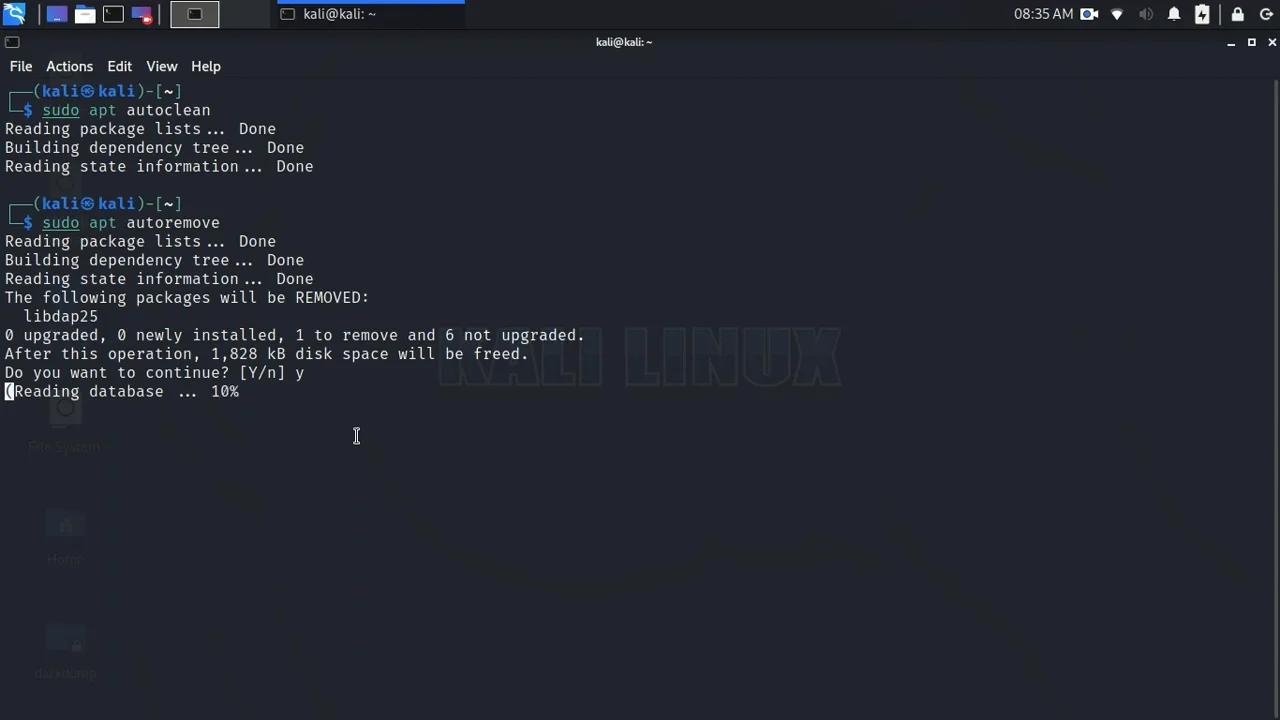 How To Clean Kali Linux With Bash Terminal