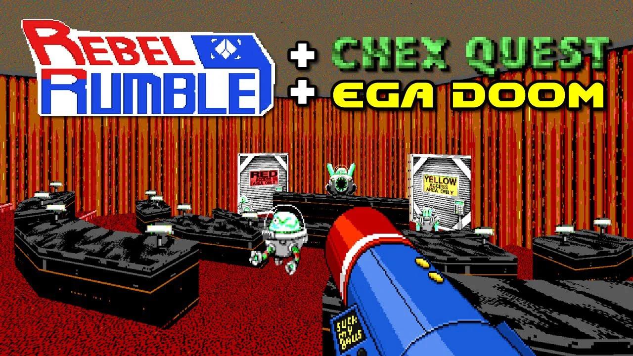 Rebel Rumble + Chex Quest 3 + EGA Doom [Mods para Doom combinados]