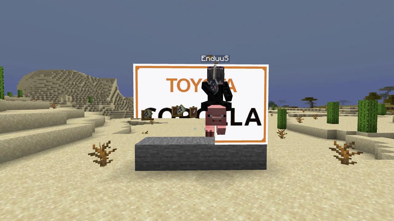 Toyota Corolla... but in Minecraft...
