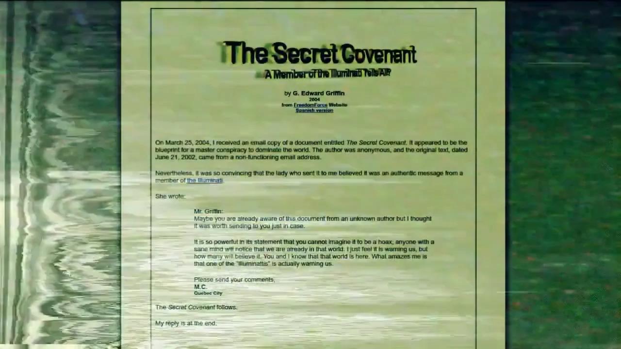 DOCUMENTS RARES & INEDITS : L'Alliance Secrète (The Secret Covenant).