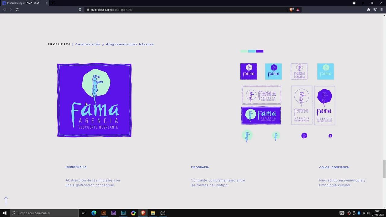 Logo Propuesta Agencia Edecanes | Fama