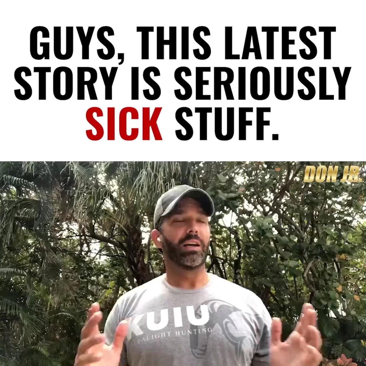 Don Jr - guys this latest story is seriously sick stuff - lincoln ...