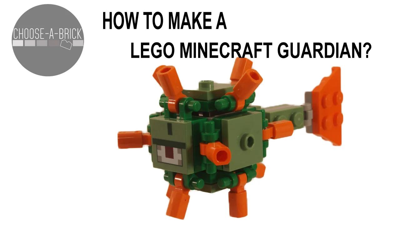 How to make a LEGO Minecraft Guardian?