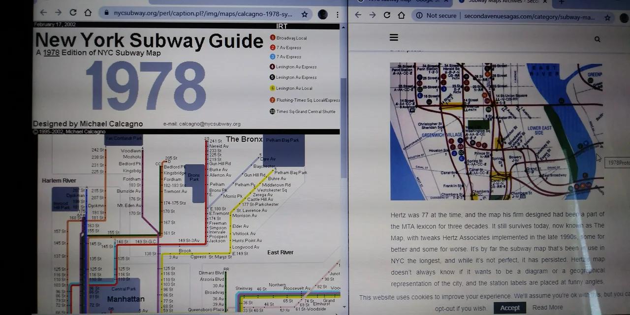 The 1978 NYC Subway Map