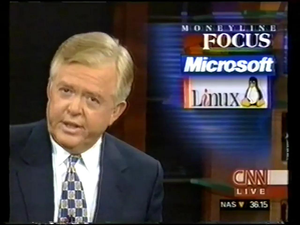 Moneyline: Linux and GNOME (CNN, 1999)