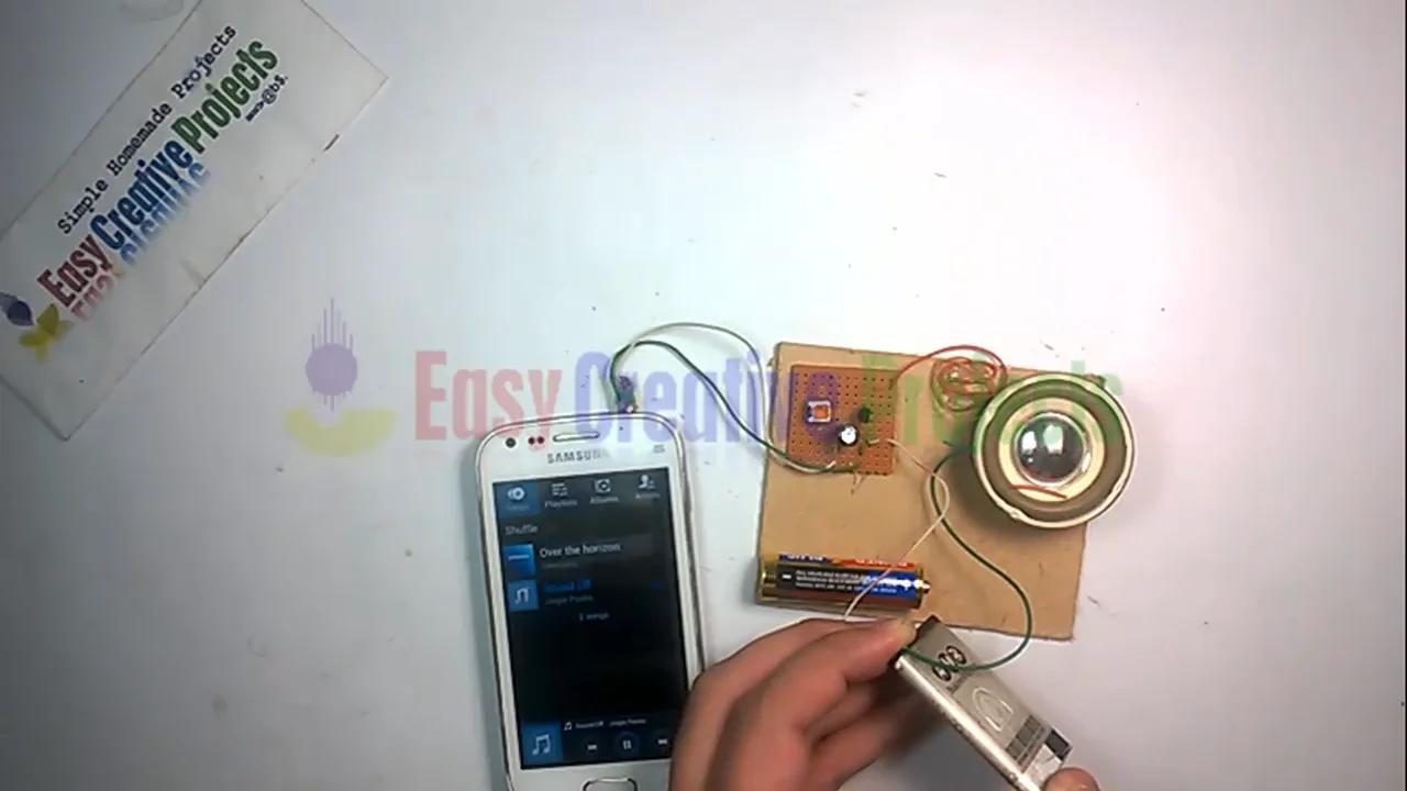 How to make simple audio amplifier using 2n2222 transistor