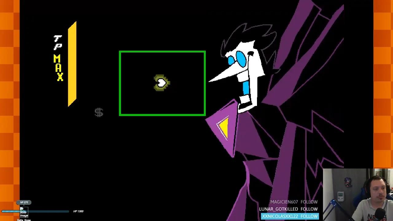 Extrait live Deltarune chapitre 2 : vs Metta... Spamton NEO