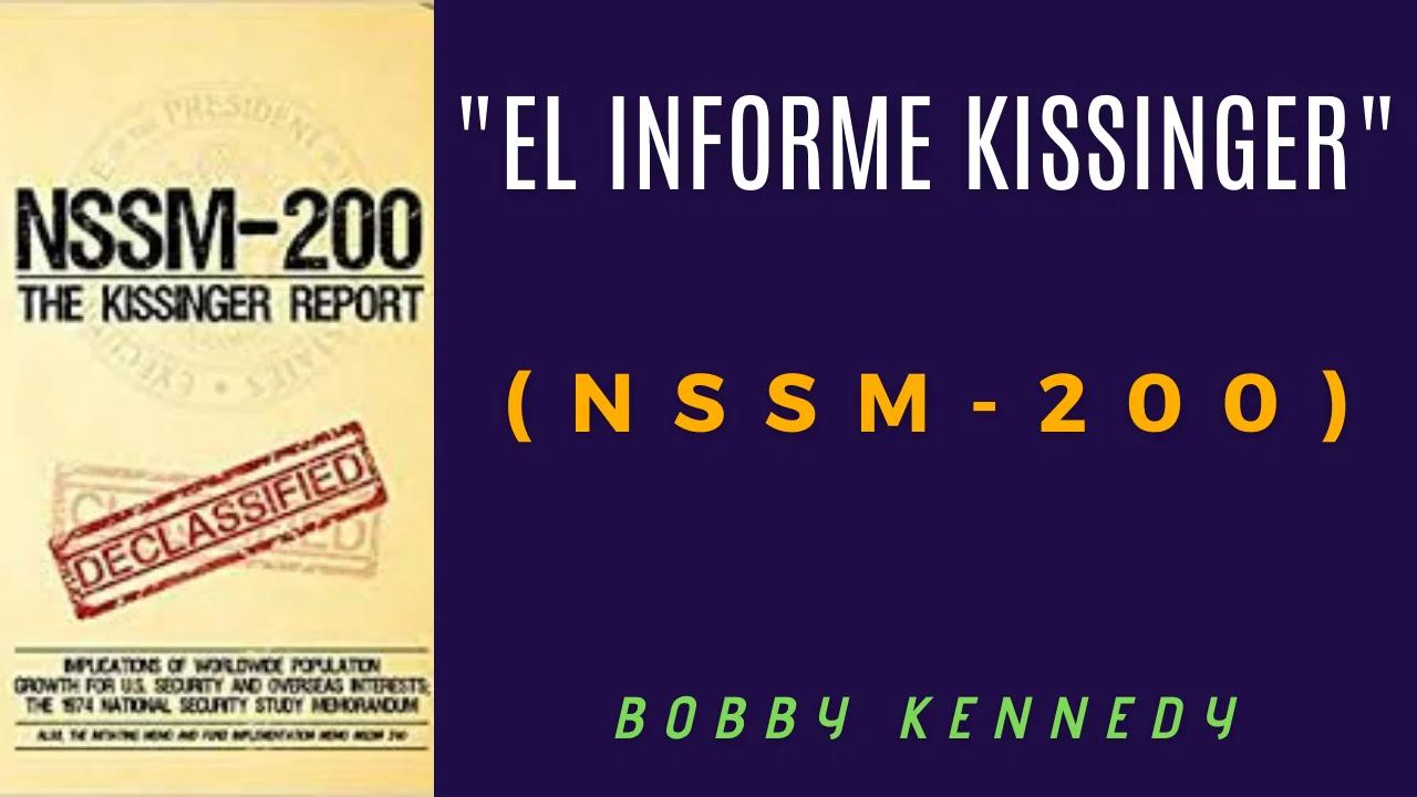 "EL SUEÑO DE DESPOBLAR EL MUNDO DE HENRY KISSINGER" (NSSM 200) (DESILUMÍNATE)