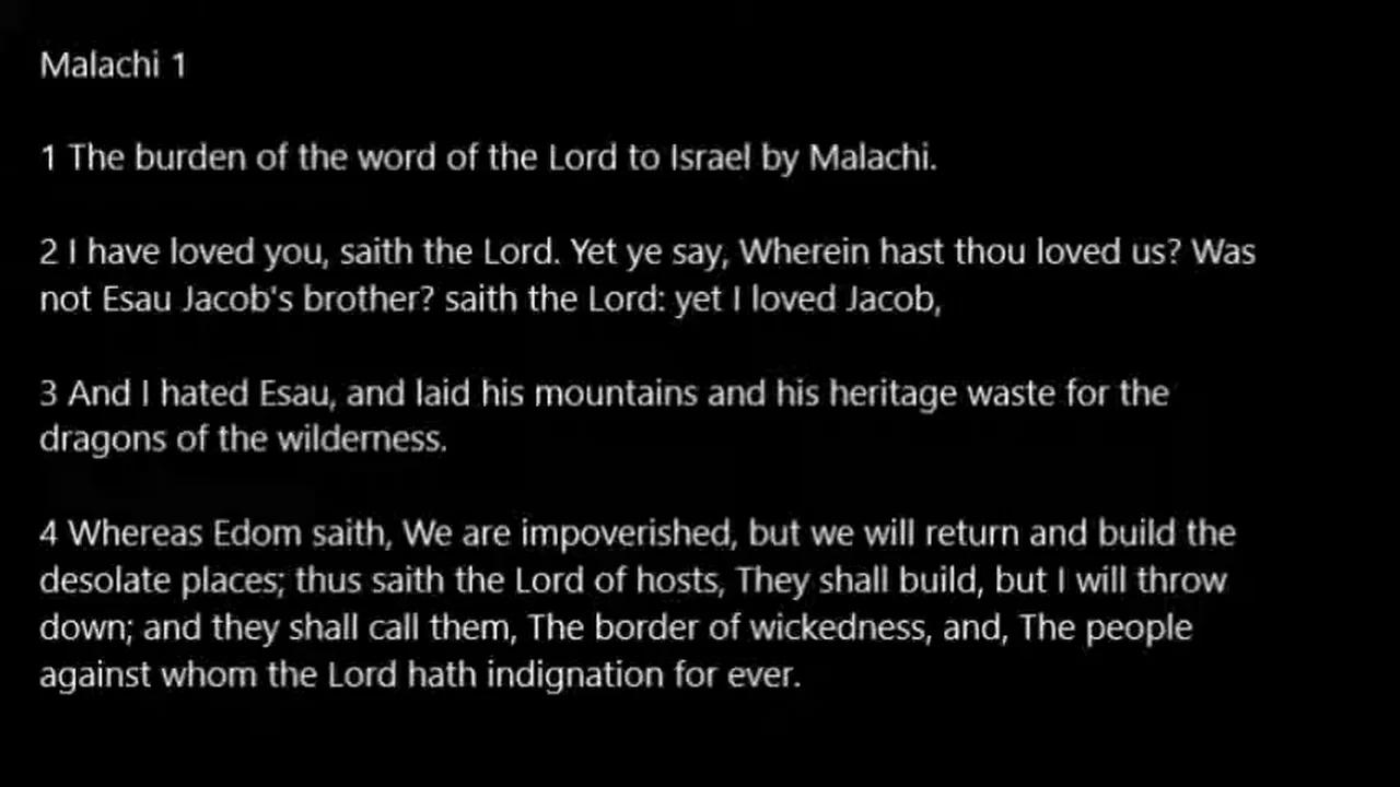 The Complete Book of Malachi Read Along