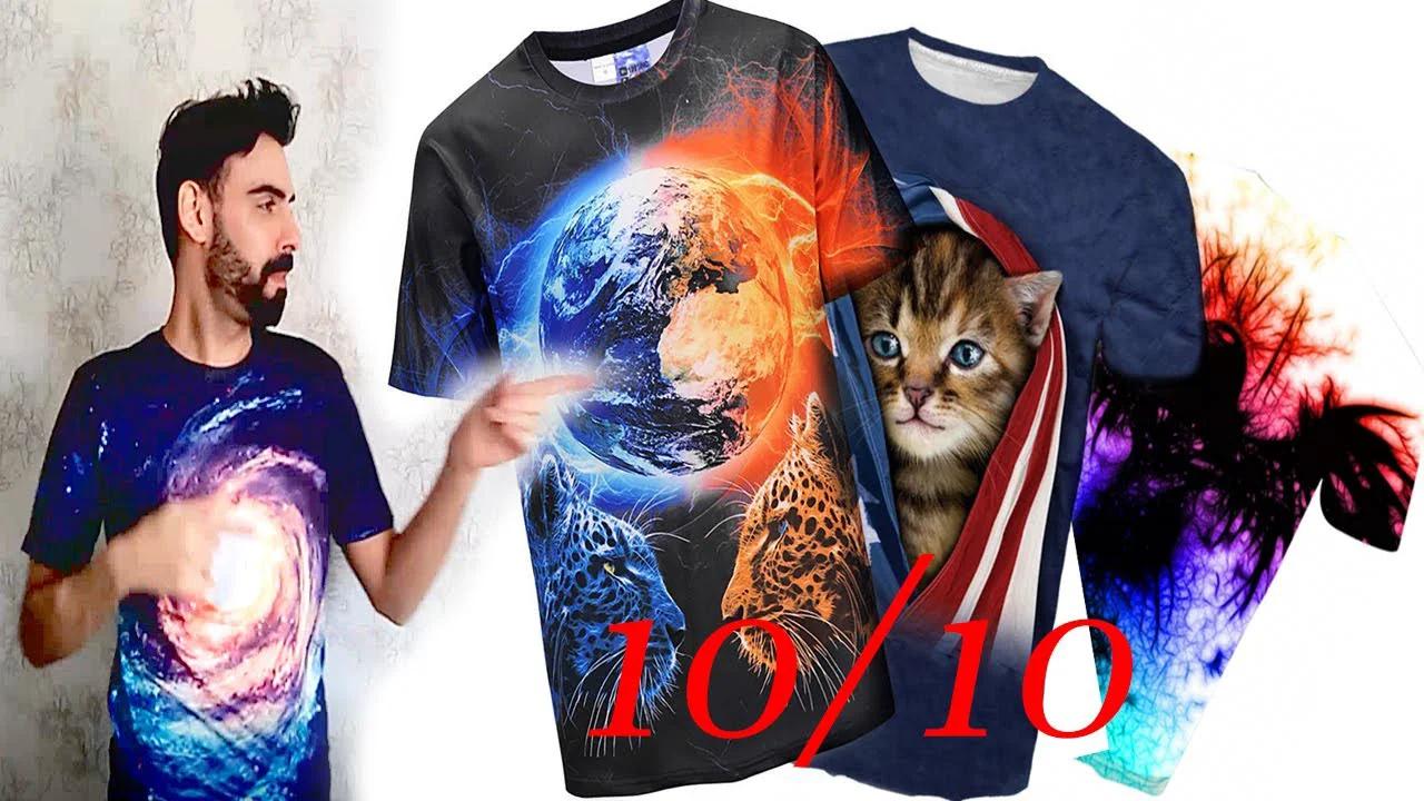 Aliexpress 3d printed shirts haul!!! these shirts are so cool!!! cringe ...