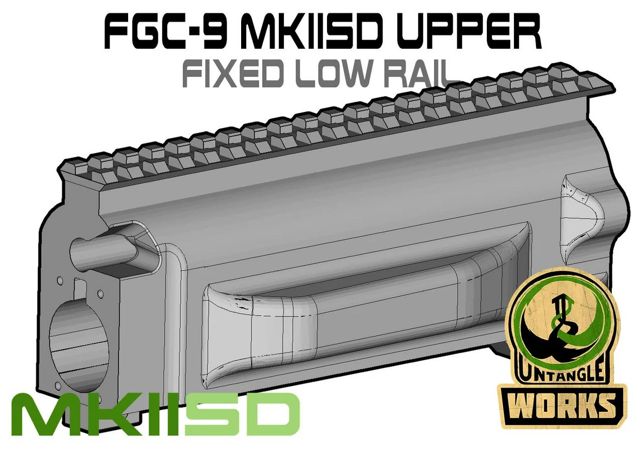 FGC9 MKII / MKIISD no sling mount upper with fixed low rail