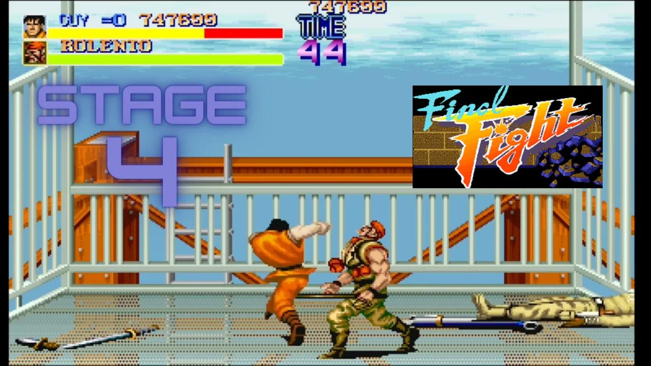 Final Fight gameplay *STAGE 4 [ MAME ARCADE, Mega Drive, Super Nintendo ]