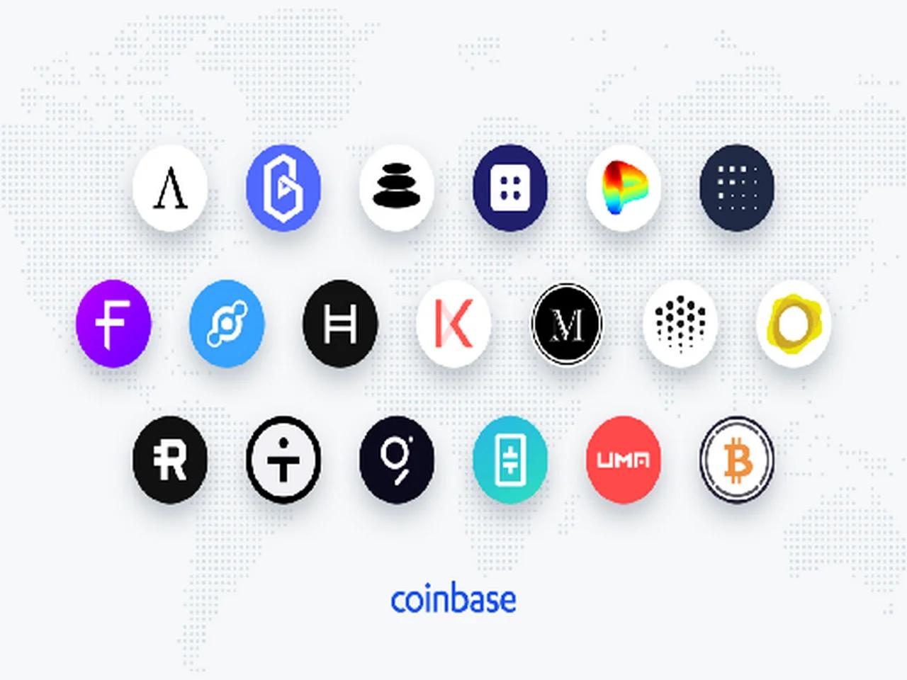 Coinbase Lists 16 New Projects