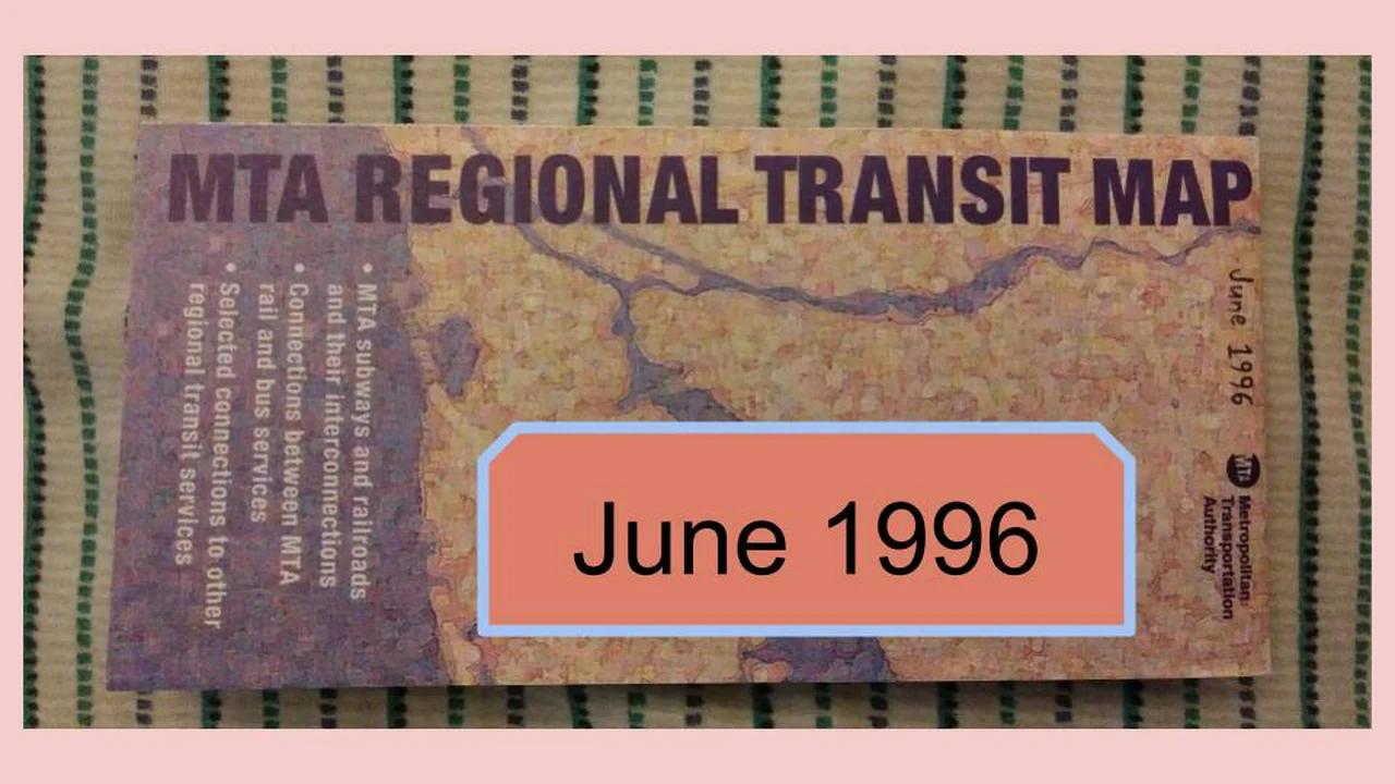 The June 1996 NYC Regional Subway Map