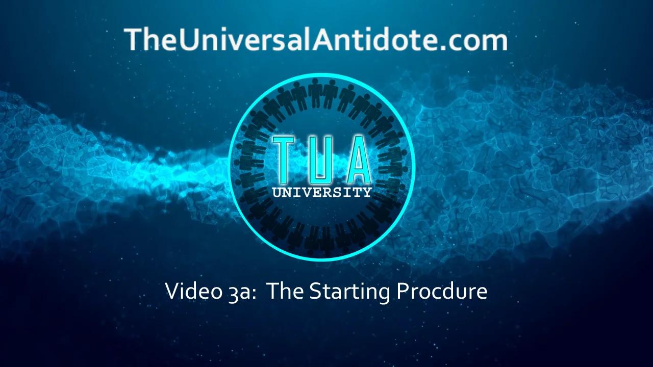 Training Video 3A-(The Starting Procedure) Treating acute and chronic ...