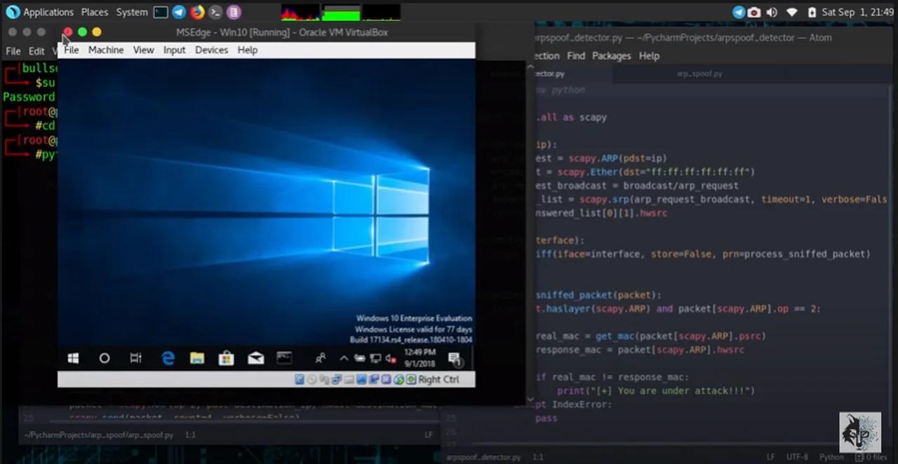 Arp Spoofer - ArpSpoof detector for Linux and Windows