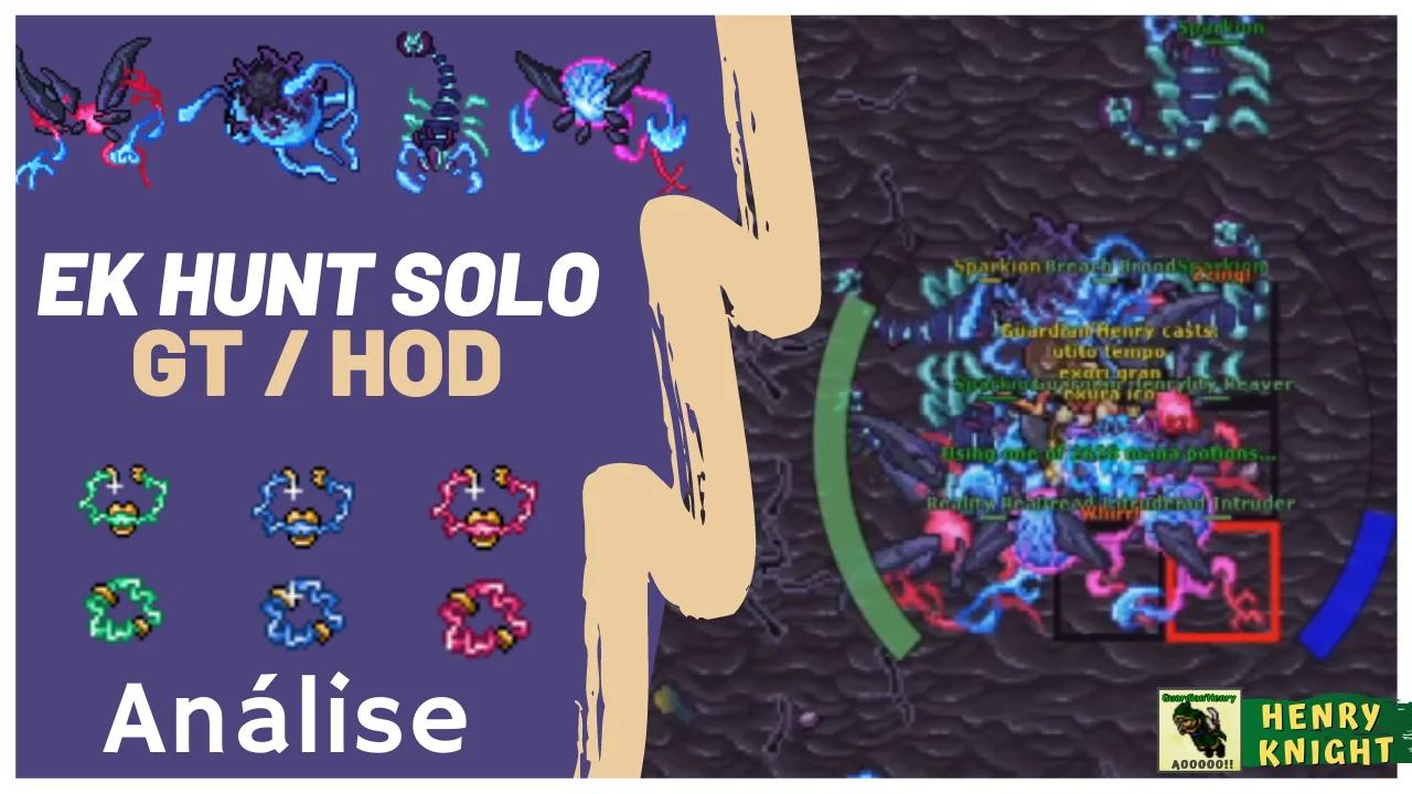 TIBIA: EK HUNT SOLO (GT / HOD)