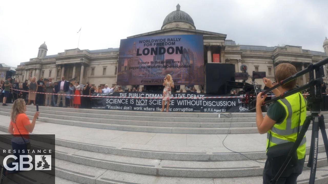 Kate Shemirani Speaks At Trafalgar Square - 24th July 2021, Worldwide ...