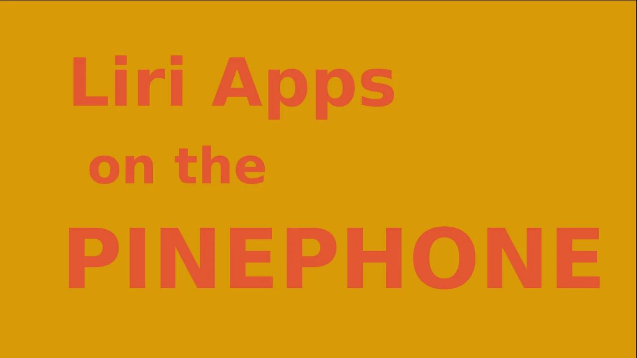 Pinephone: Liri App Collection. Browser, Text, Terminal, Files / ArchLinux ARM Phosh