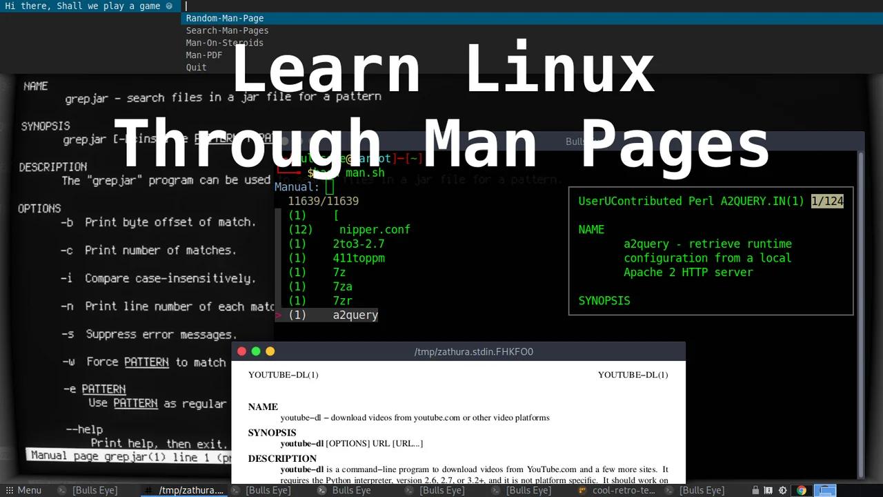 Learn Linux Through Man Pages
