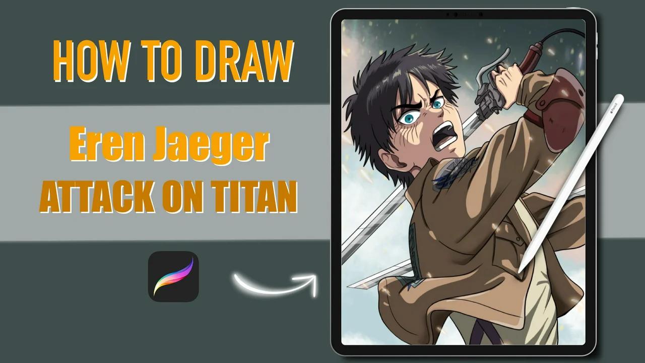 How to draw Eren Jaeger From Attack On Titan