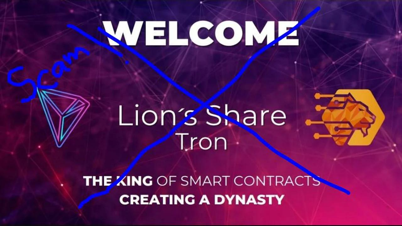 Scam Alert! Lion share Tron Scam! Don't Invest - Same scammer