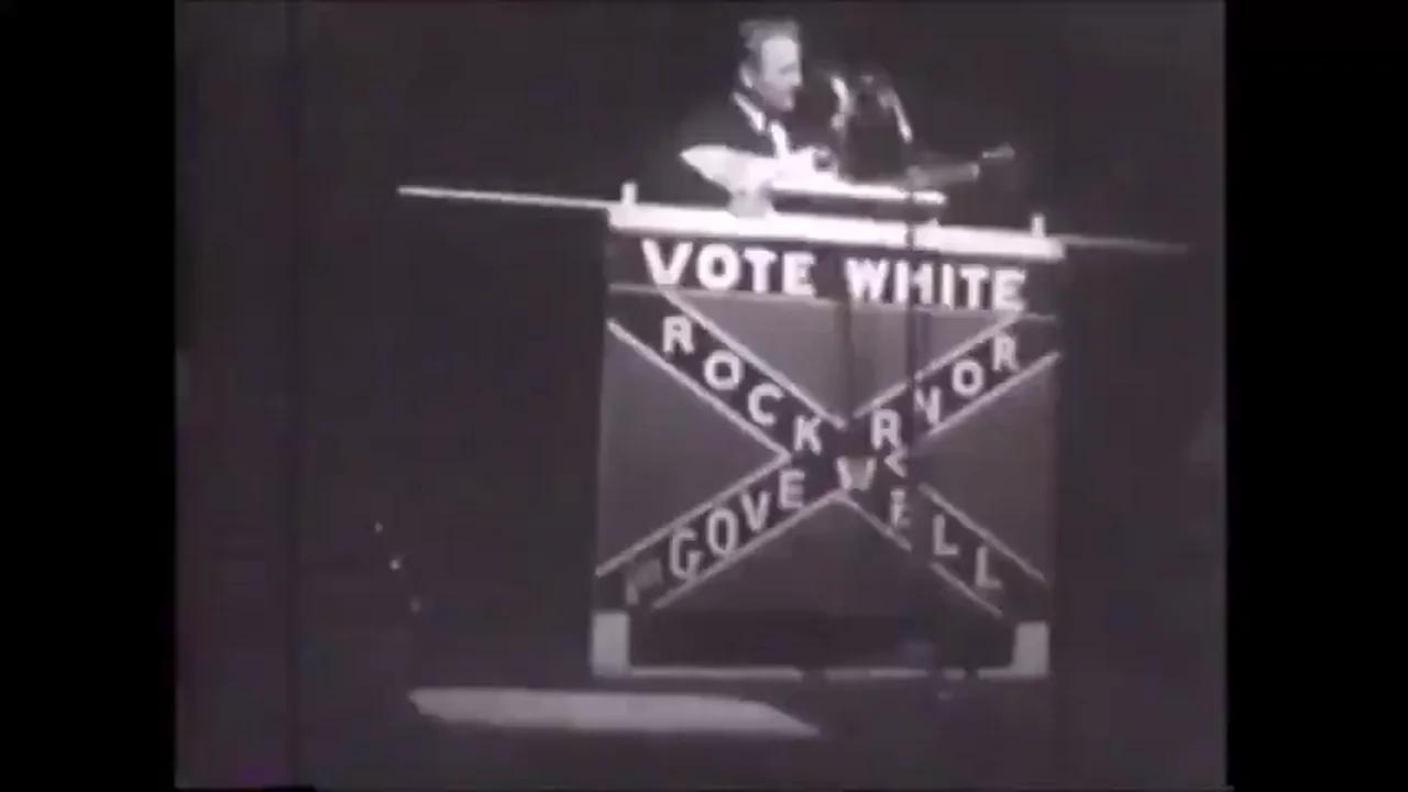 Johnny Rebel Singing at George Lincoln Rockwell Political Rally